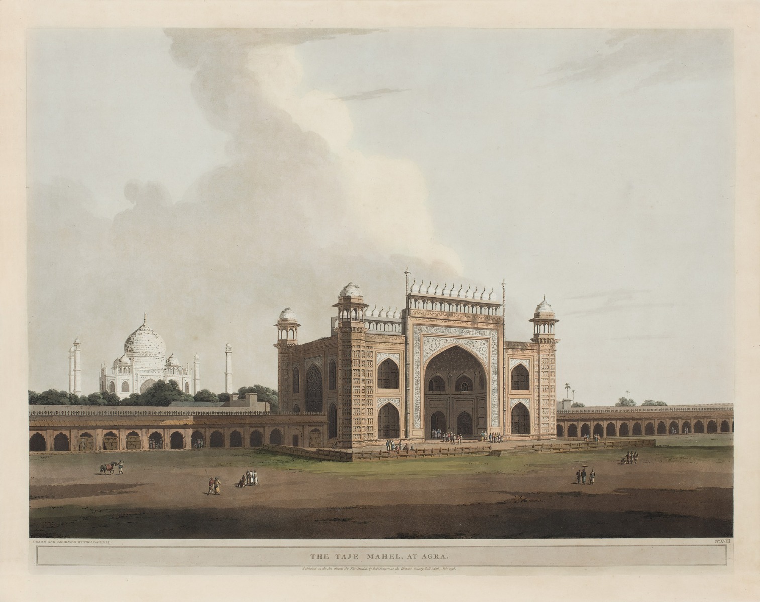 Daniell The Taje Mahal, at Agra